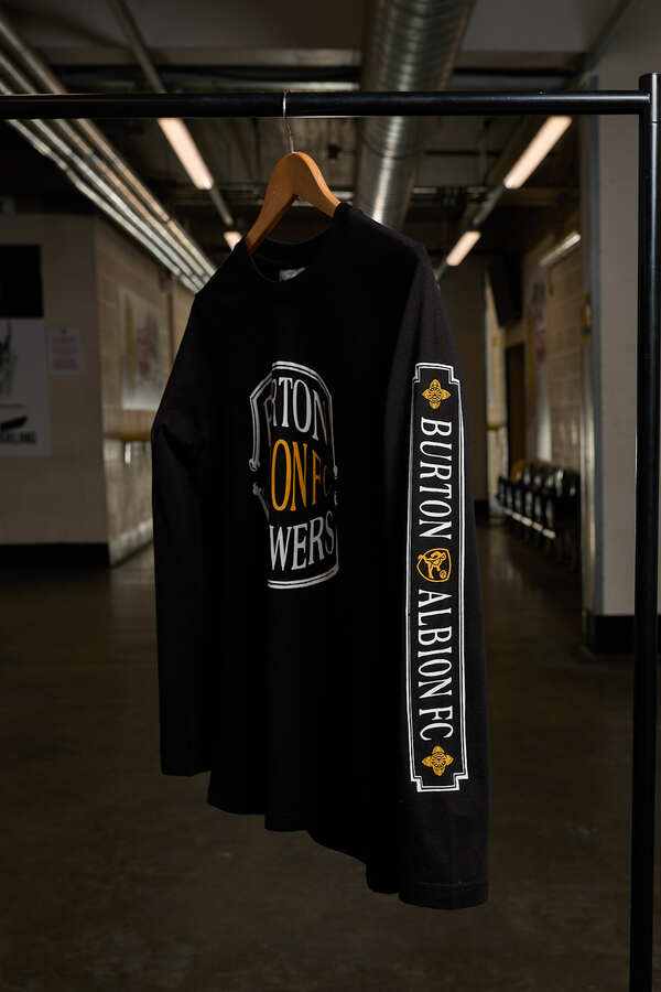 Burton Albion Football Club | Black Long Sleeve Ferry Bridge Tee Junior